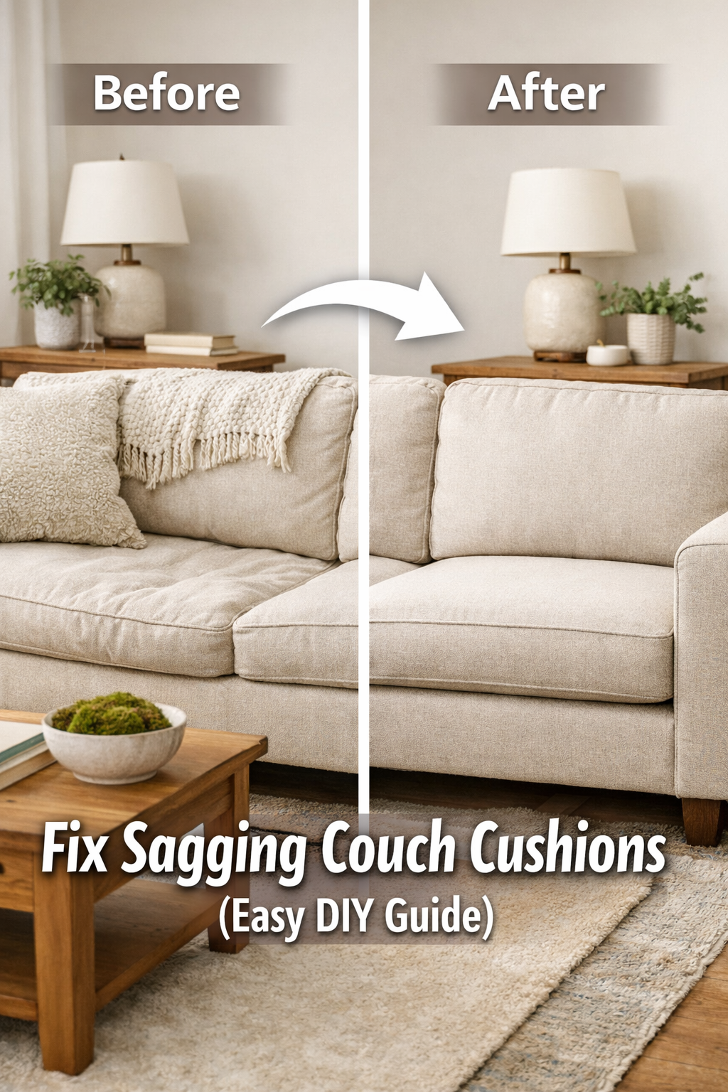 How to Fix Sagging Couch Cushions (Easy Step-by-Step Guide)